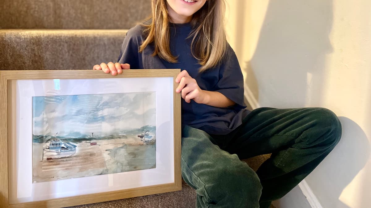 Young Wellington artist Kevin Kovacs, 8, prepares for his first ...